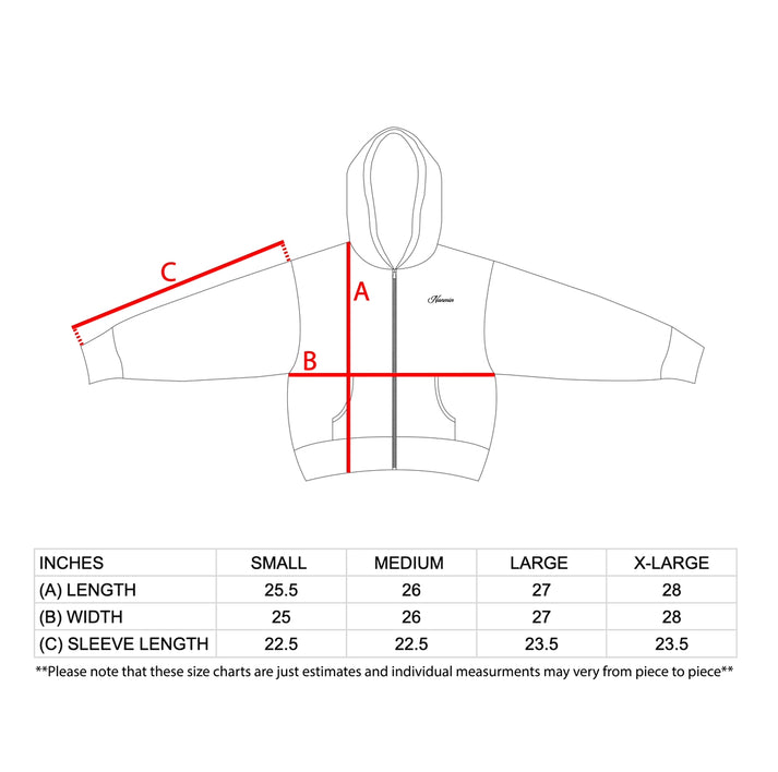 Acid Wash Reversible Zip Up Hoodie - Red – nanmin